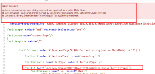 Compare Datetime In Xslt XSLT Our umbraco